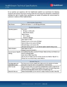 HealthStream_Technical_Specifications-2018-0901 - Yuba College Nursing