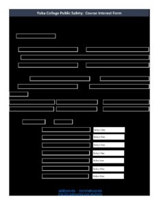 Course Interest Form - Public Safety