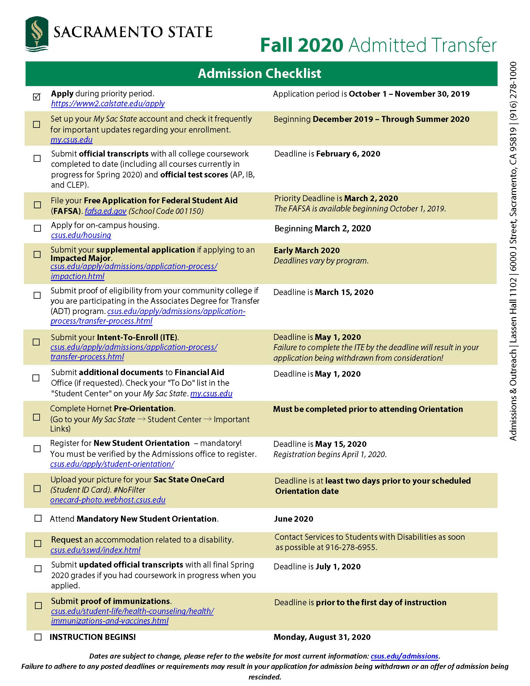 Transfer to CSU - Welcome to Yuba College