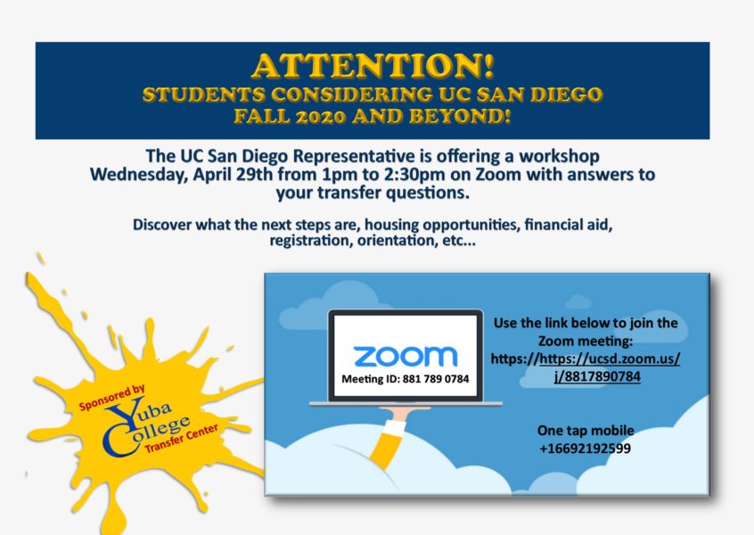 UCSD Zoom April 2020 | Yuba College