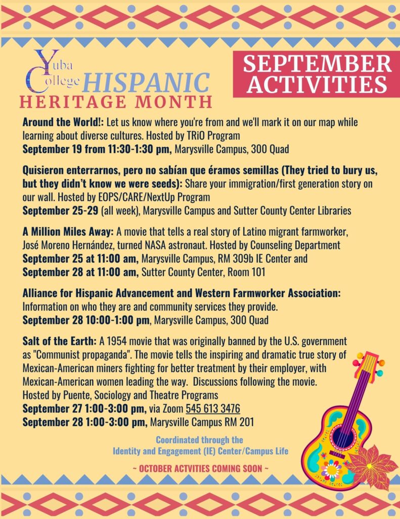 Hispanic Heritage Month | Yuba College