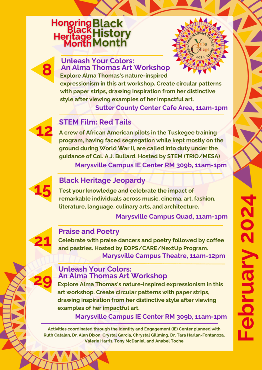 Honoring Black Heritage During Black History Month | Yuba College